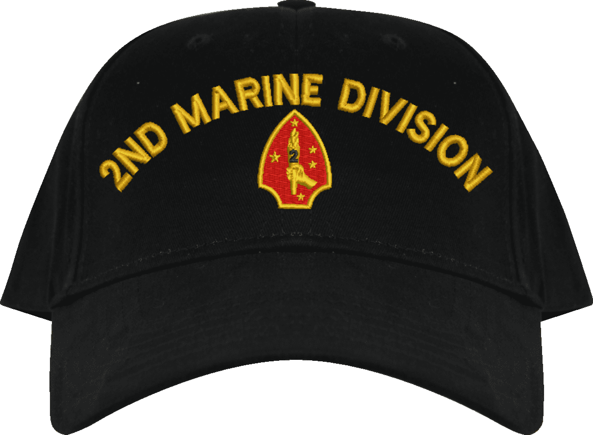 2nd Marines 'Follow Me Division' Marine Embroidered Cap