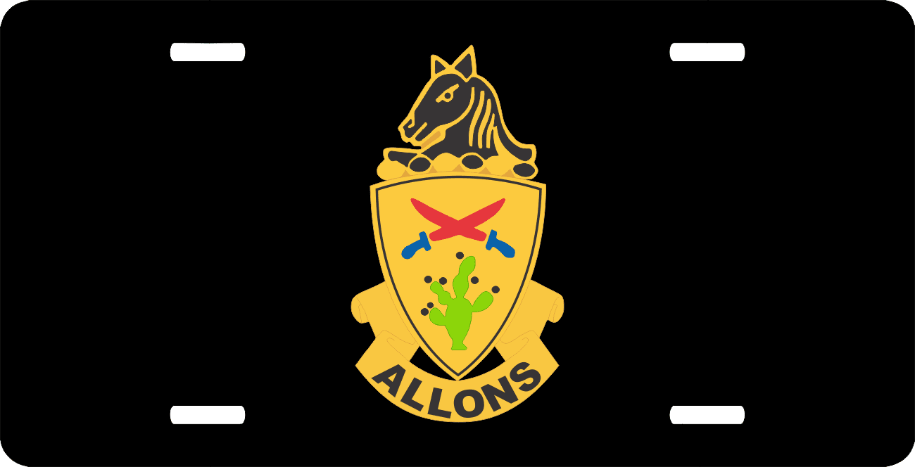 2nd Squadron 11th Armored Cavalry License Plate