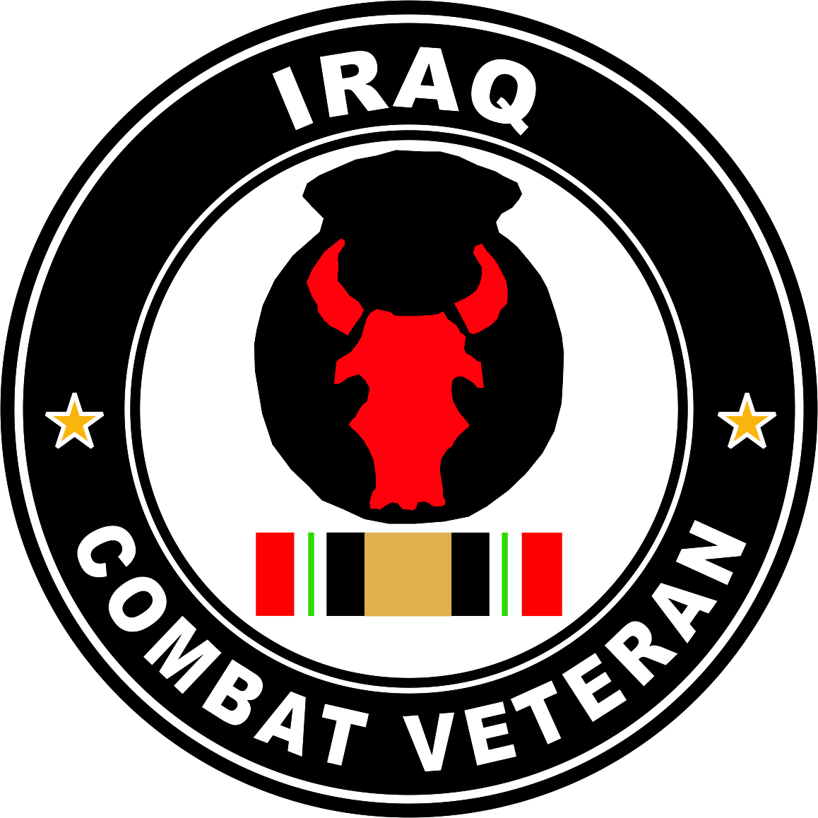 34th Infantry Division Combat Veteran with Ribbon Operation Iraqi ...