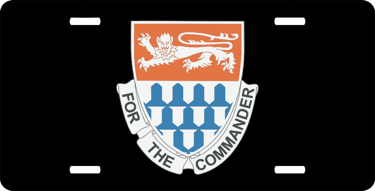 36th Signal Battalion Crest License Plate