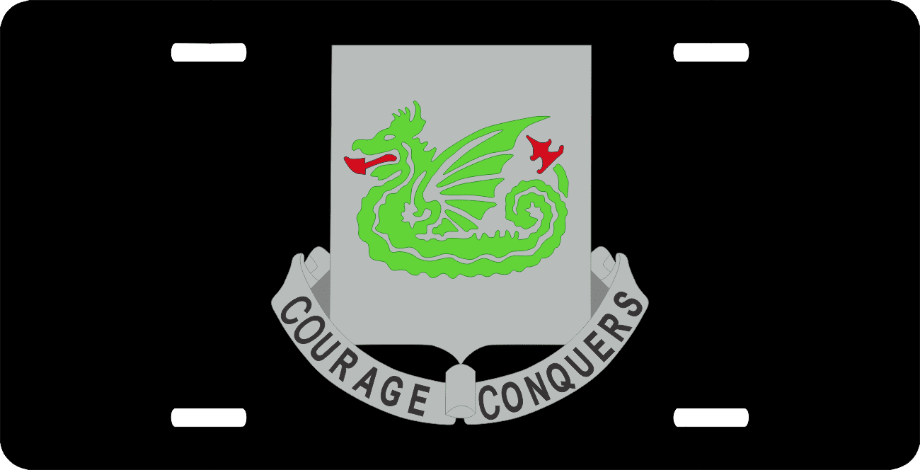 37th Armor Regiment License Plate