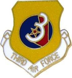 3rd Air Force Shield Lapel Pin