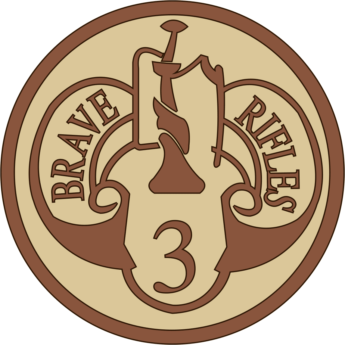 3rd Armored Cavalry Regiment Desert Camo Decal