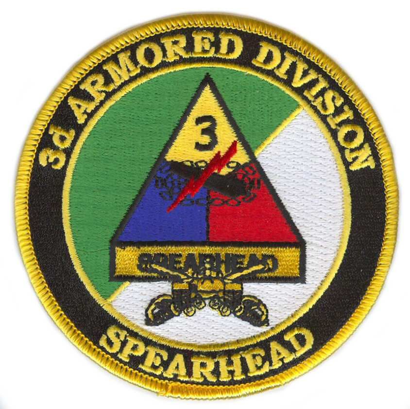3rd Armored Division with Sabres Patch