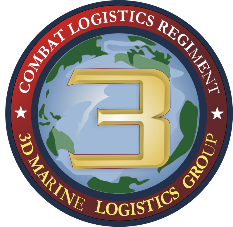 3rd Marine Division CLR-3 Combat Logistics Regiment 3 Sticker Decal