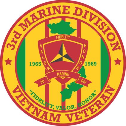 3rd Marine Division Vietnam Veteran Decal