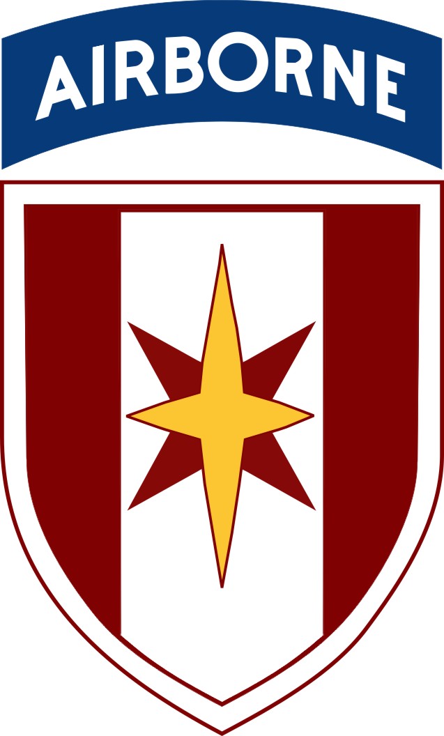 44th Medical Brigade with Airborne Tab Decal
