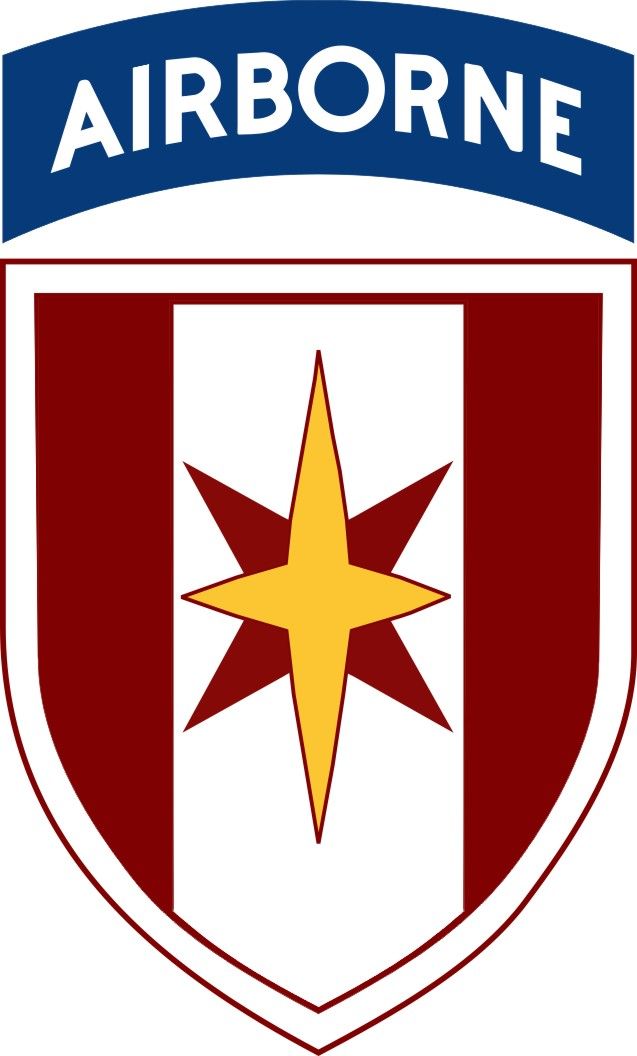 44th Medical Brigade with Airborne Tab Decal