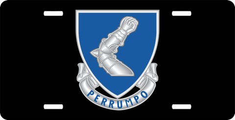 485th Regiment Unit Crest License Plate