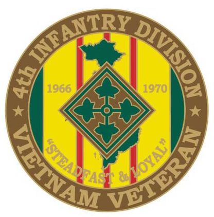 4th Infantry 1 1/8" Vietnam Veteran Lapel Pin