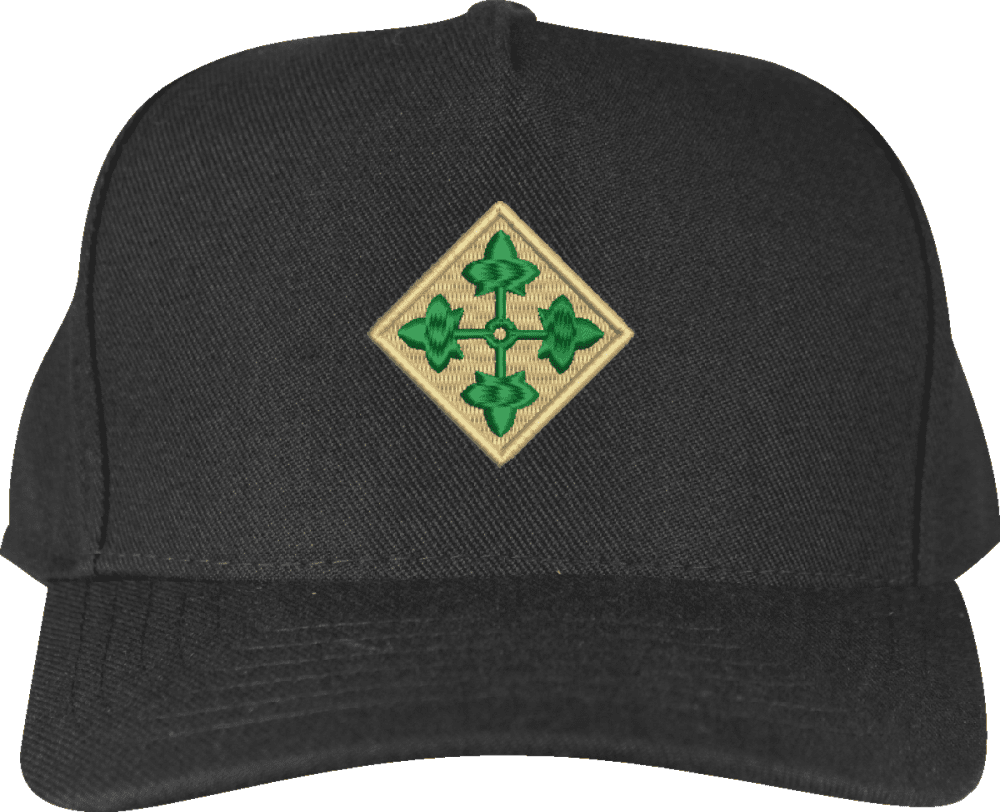 4th Infantry Division Custom Embroidered Cap