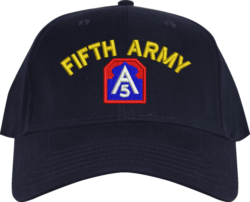 5th Army Custom Embroidered Cap