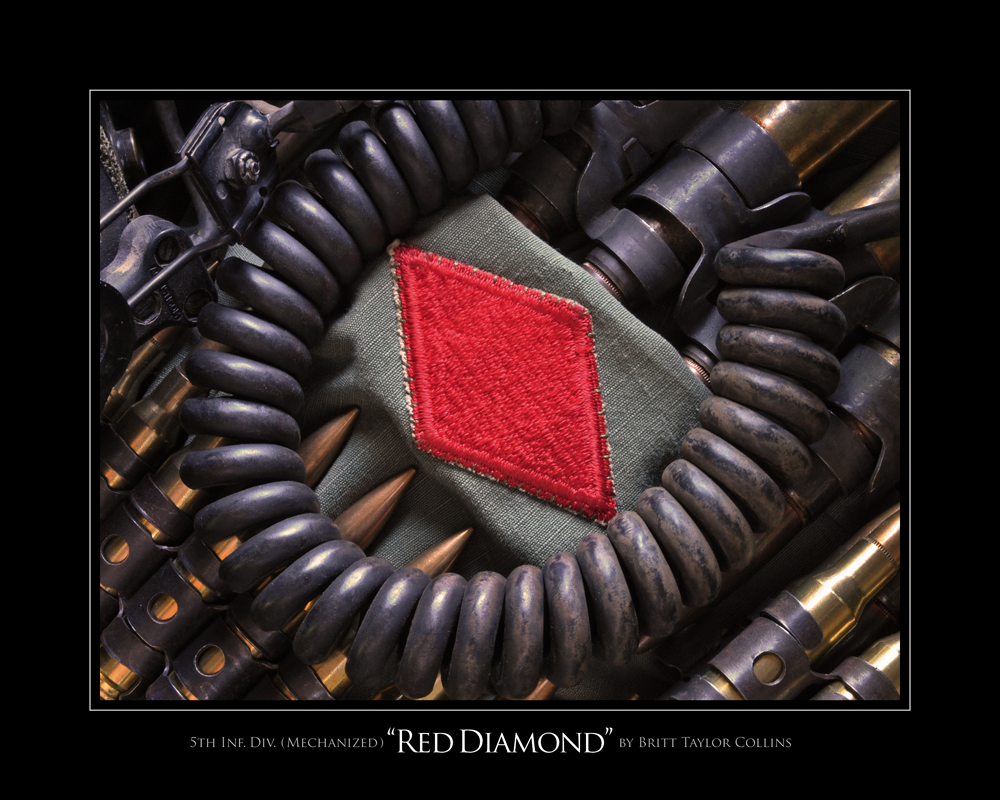 5th Infantry Division- Red Diamond- VIC Lens Print