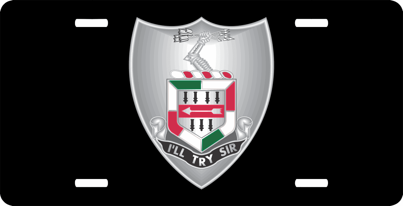 5th Infantry Regiment Unit Crest License Plate