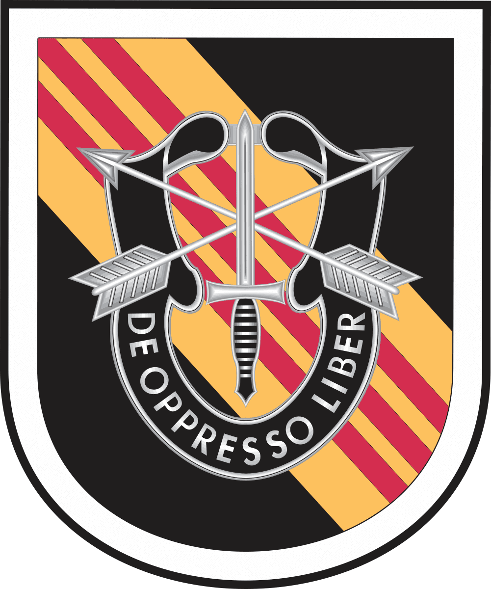 5th Special Forces Group Black Flash Decal