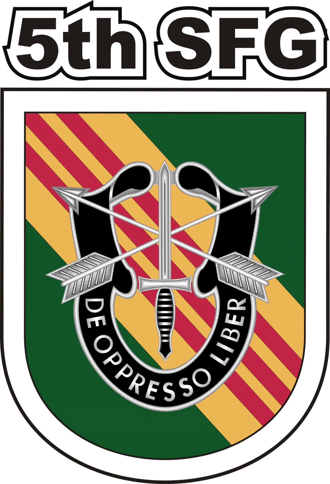 5th Special Forces Group Vietnam Green Flash Sticker