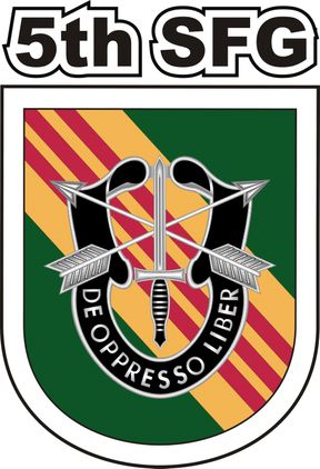 5th Special Forces Group Vietnam Green Flash Sticker