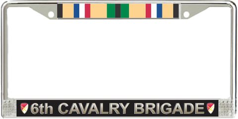 6th Cavalry Brigade Gulf War Veteran License Plate Frame