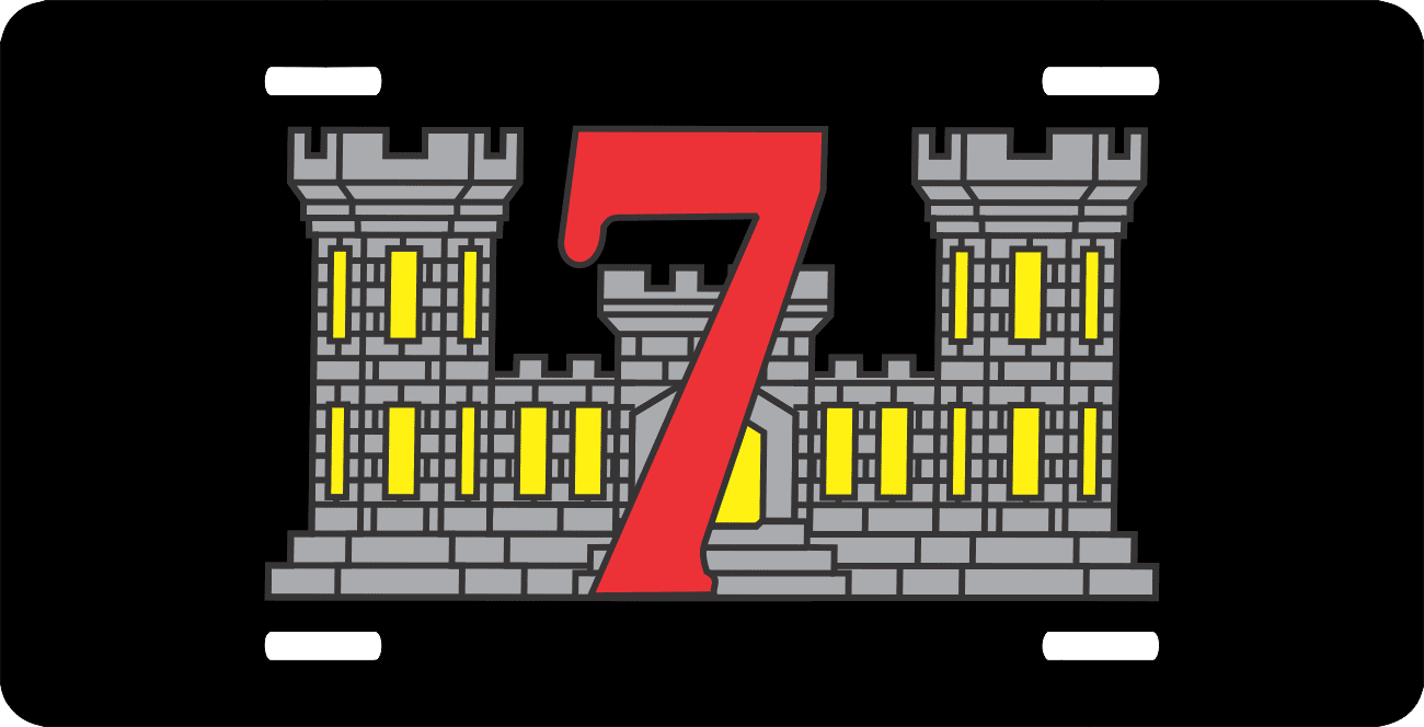 7th Engineer Support Battalion License Plate