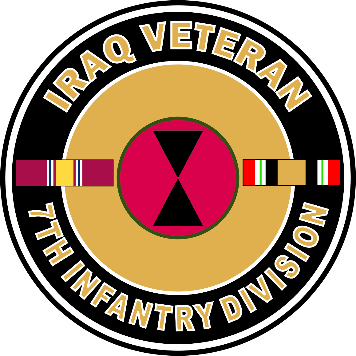 7th Infantry Division Iraq Veteran Decal