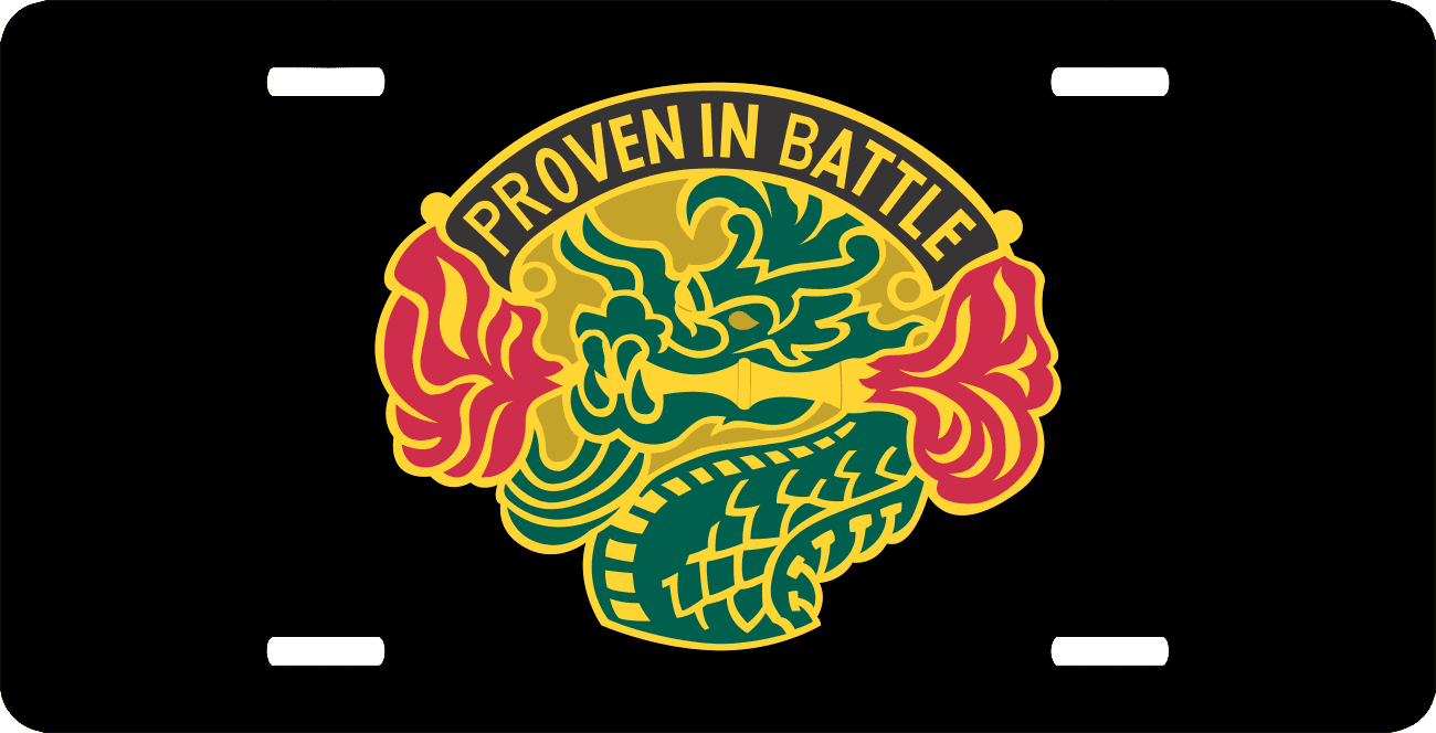 89th Military Police Brigade Unit Crest License Plate