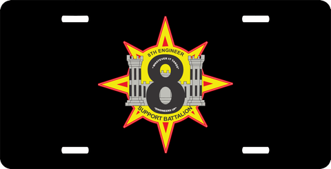 8th Engineer Support Battalion ESB 8 License Plate