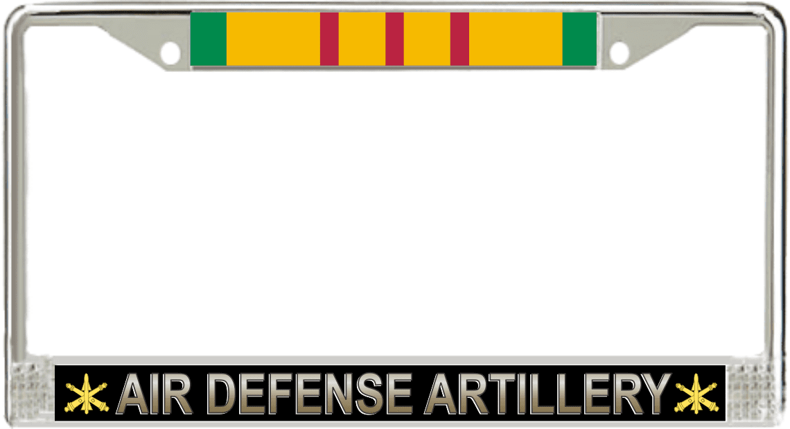 Air Defense Artillery Vietnam Veteran License Plate Frame