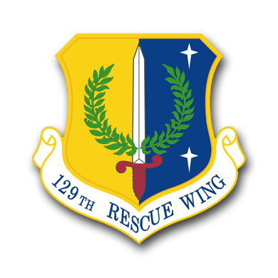 Air Force 129th Rescue Squadron Wing Vinyl Transfer Decal