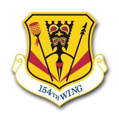 Air Force 154th Wing Vinyl Transfer Decal