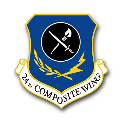 Air Force 24th Composite Wing Vinyl Transfer Decal