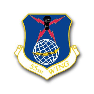 Air Force 55th Wing Vinyl Transfer Decal