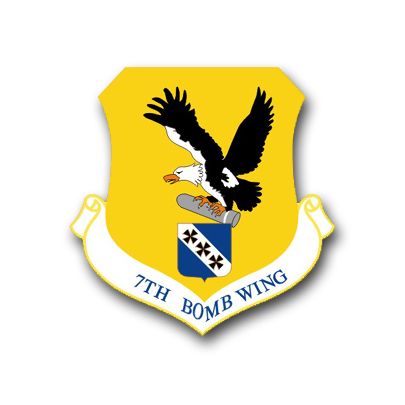 Air Force 7th Bomb Wing Vinyl Transfer Decal