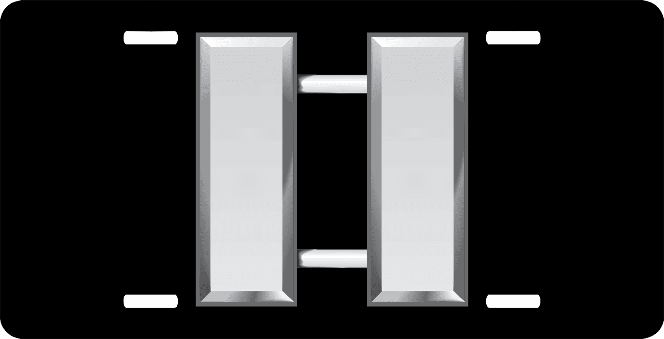 Air Force Captain Officer Rank Insignia License Plate