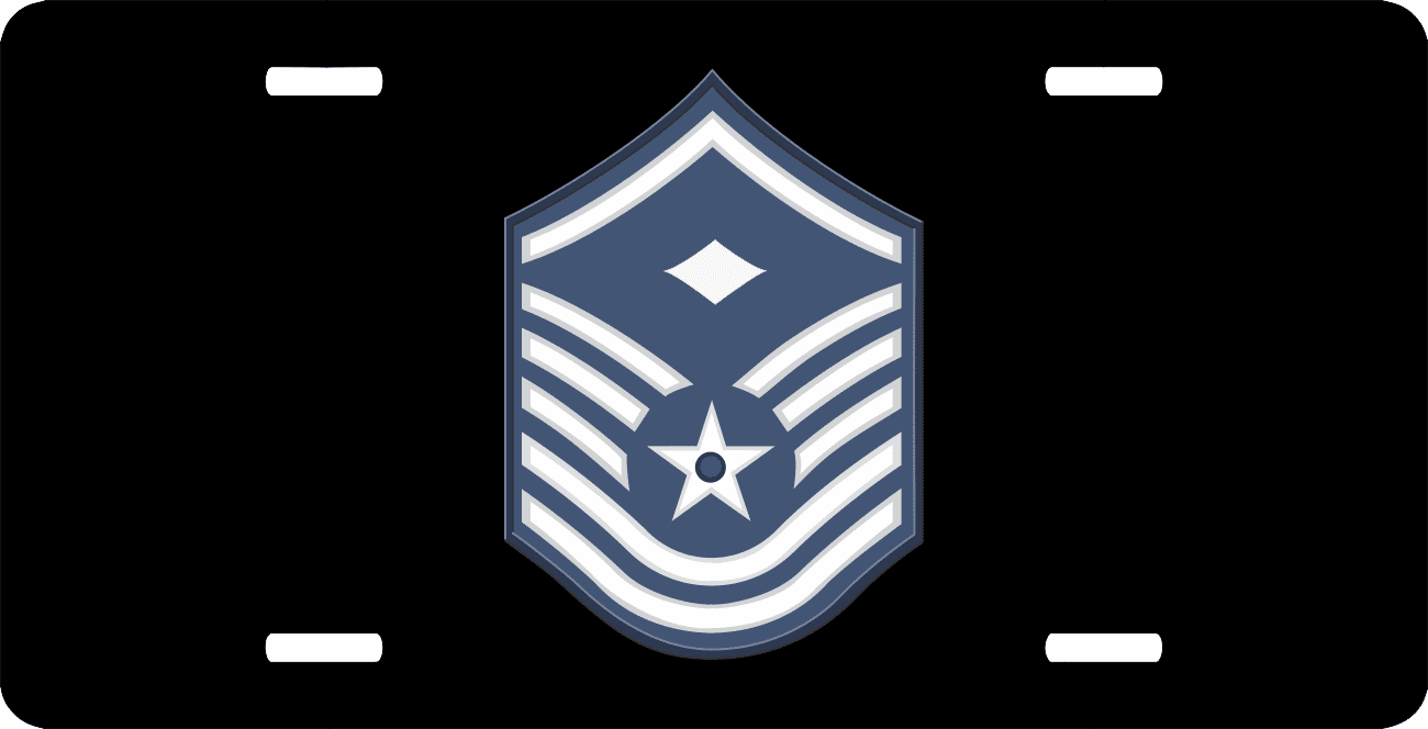 Air Force Master Sergeant License Plate