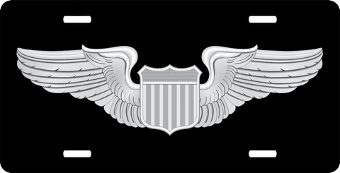 Air Force Pilot Wings License Plate
