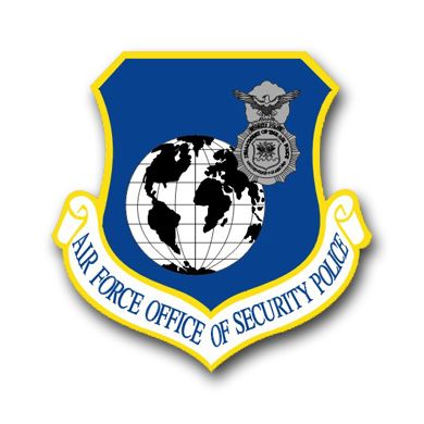 Air Force Security Police Vinyl Transfer Decal