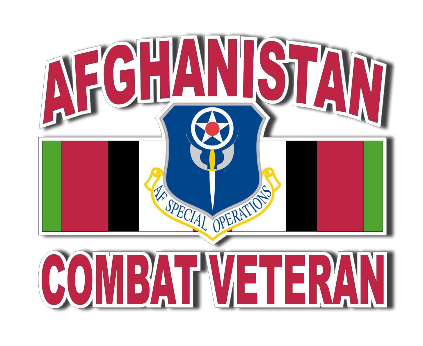 Air Force Special Operations Afghanistan Combat Veteran Decal Sticker