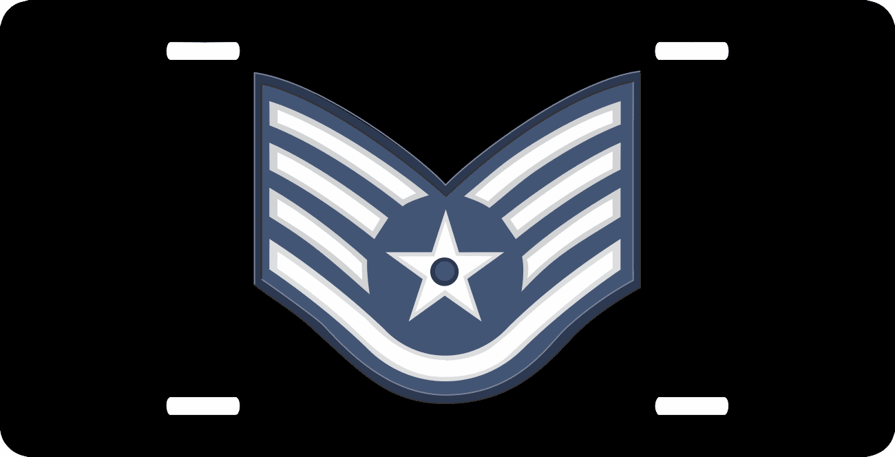 Air Force Staff Sergeant License Plate