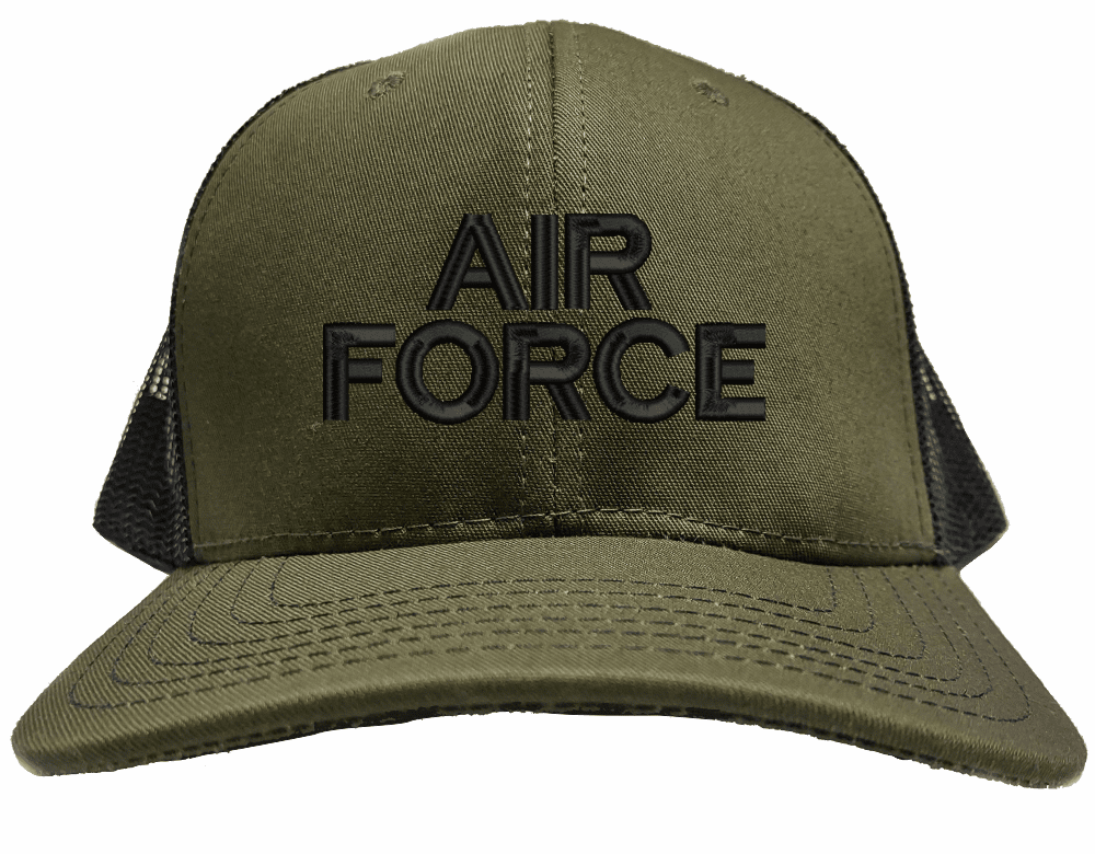 Air Force Text Only USA Mesh-Back Cap