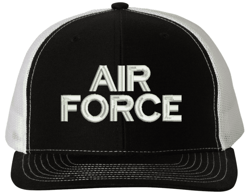 Air Force Text Only USA Mesh-Back Cap