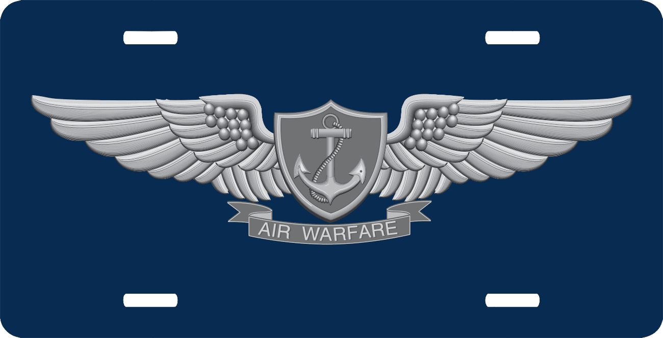 AIR WARFARE MILITARY License Plate