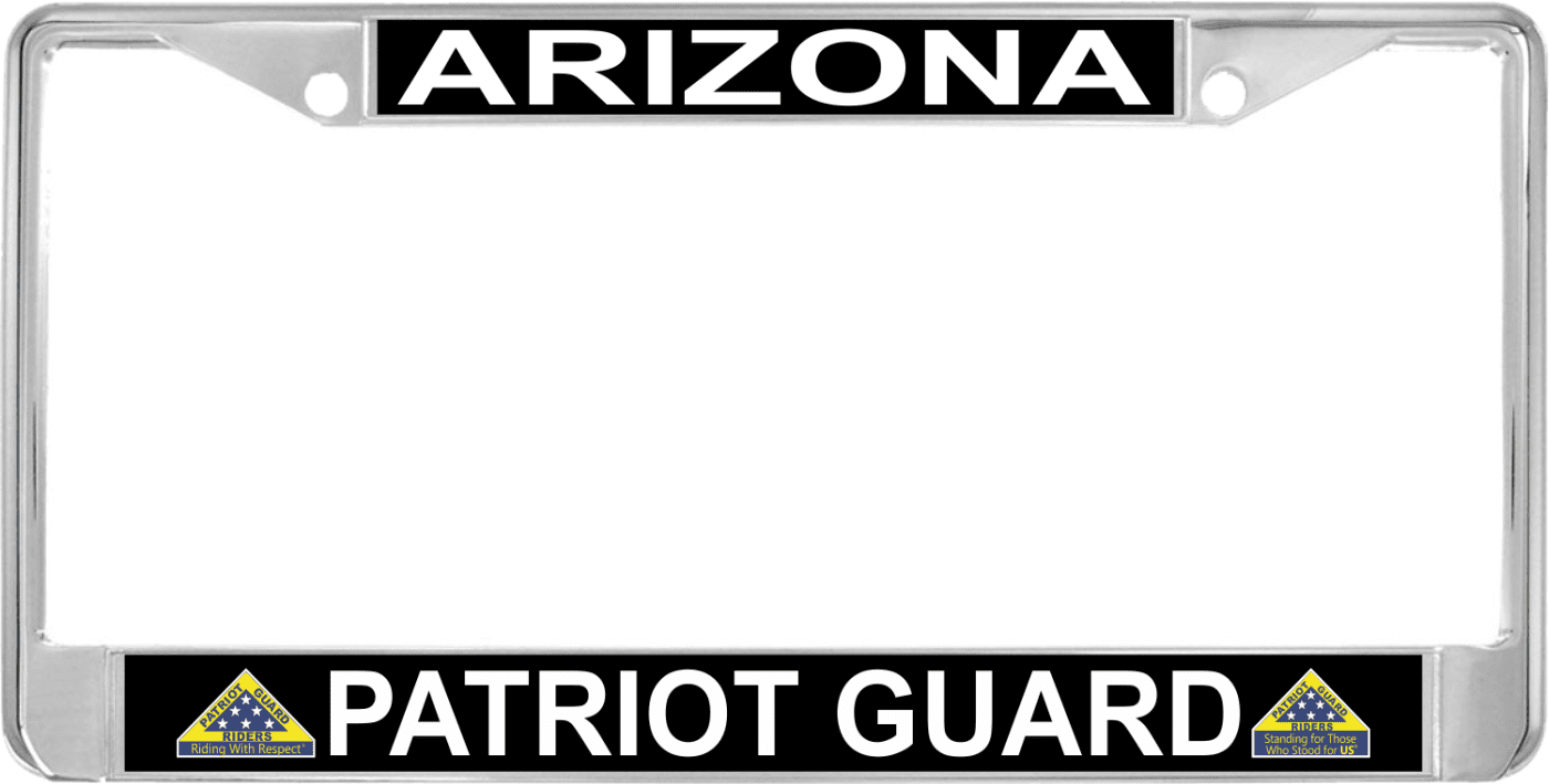 Arizona Patriot Guard Automobile License Plate Frame