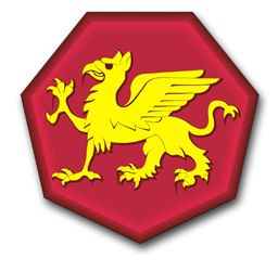 Army 108th Training Division Patch Vinyl Transfer Decal