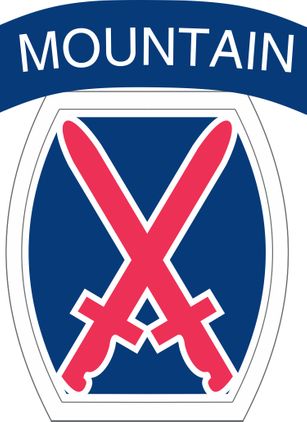 Army 10th Mountain Division Vinyl Transfer Decal