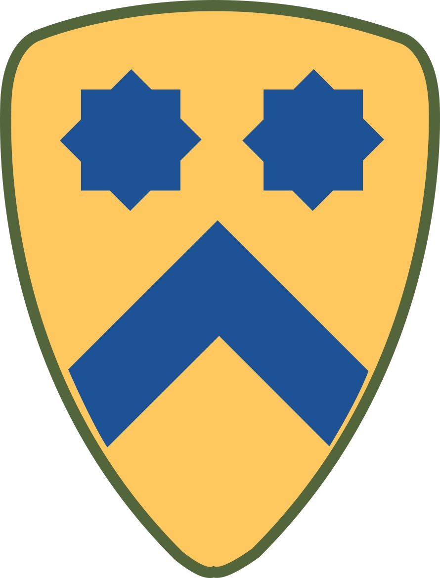 Army 2nd Cavalry Division Patch World War II Vinyl Transfer Decal