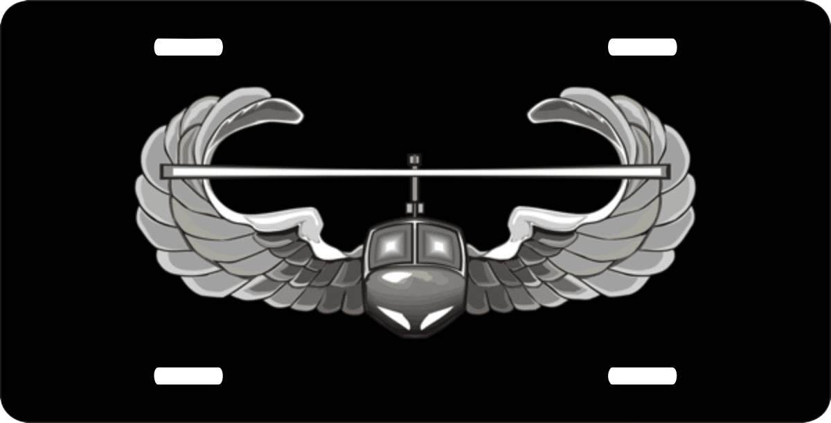 Army Air Assault Wings License Plate