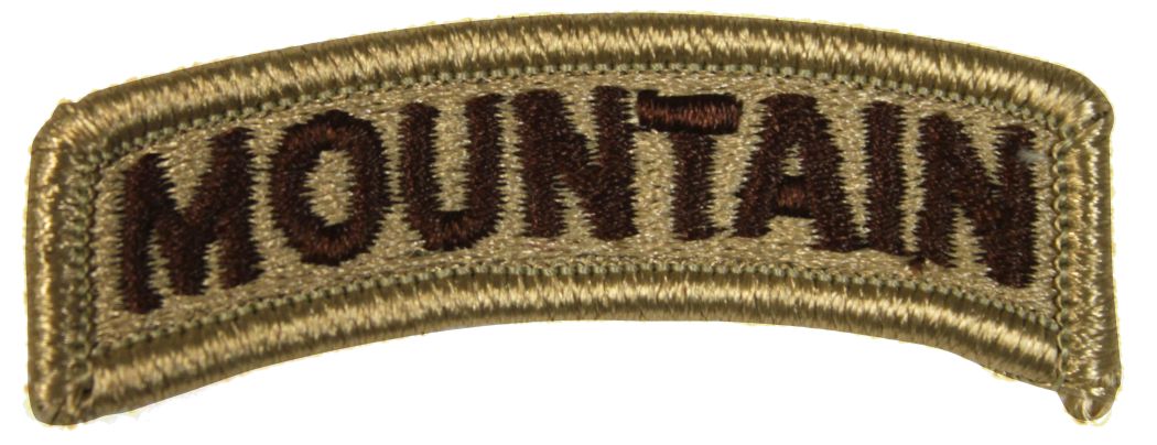 Army Blue Mountain Tab 2-3/8 Inch Patch