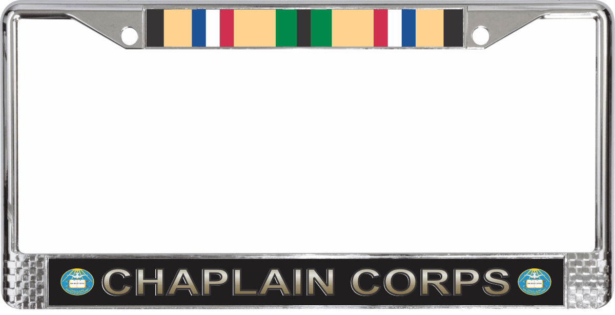 Army Chaplain Corps Gulf War Veteran License Plate Frame