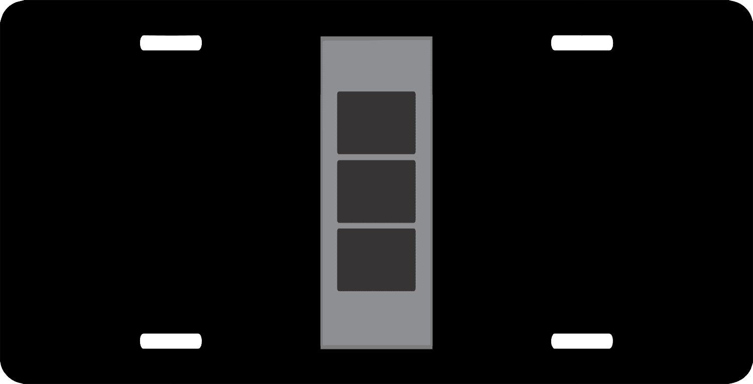 Army Chief Warrant Officer 3 Rank License Plate