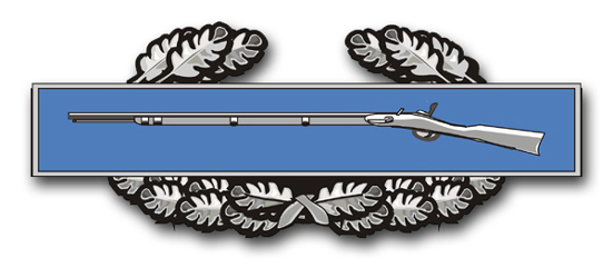 Army Combat Infantry Badge (CIB) 1st Award Vinyl Sticker